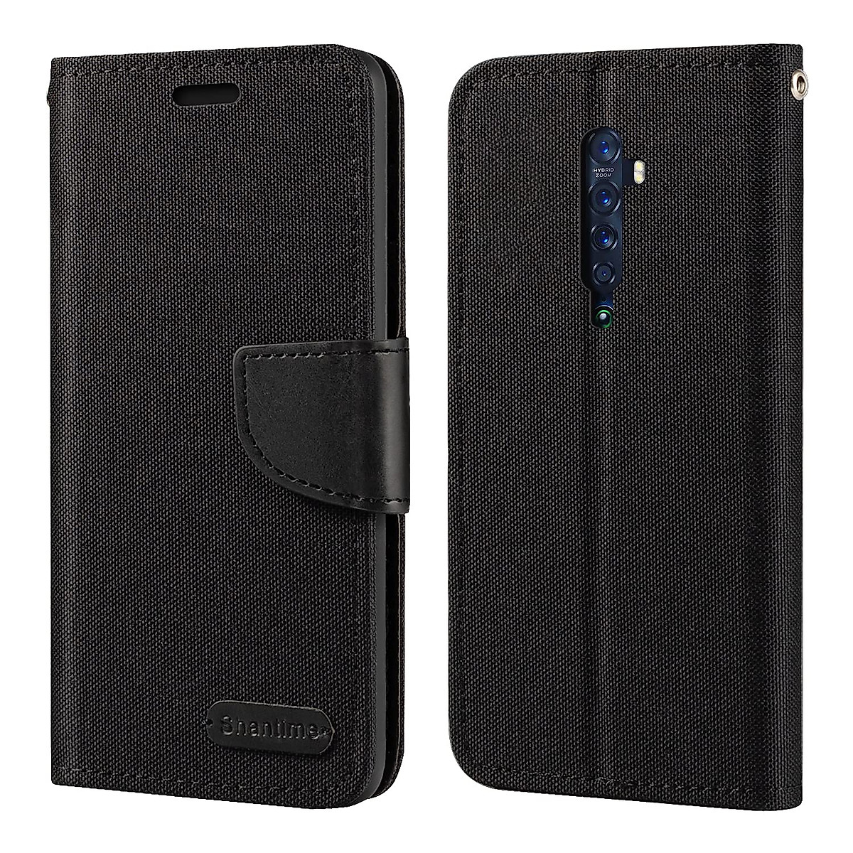 Oppo Reno 2 Case, Oxford Leather Wallet Case with Soft TPU Back Cover Magnet Flip Case for Oppo Reno 2