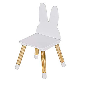 UTEX Kids Table with 4 Chairs Set, Kid Table and Chairs Set for Girls, Toddlers, Boys, 5 Piece Kiddy Table and Chair Set, White