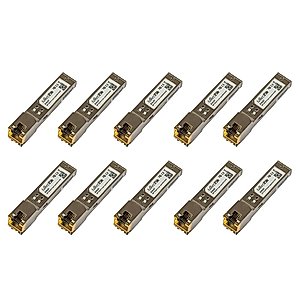 Mikrotik S-RJ01 10-Pack SFP 10/100/1G 1.25Gbps Auto Negotation RJ45 Copper Module