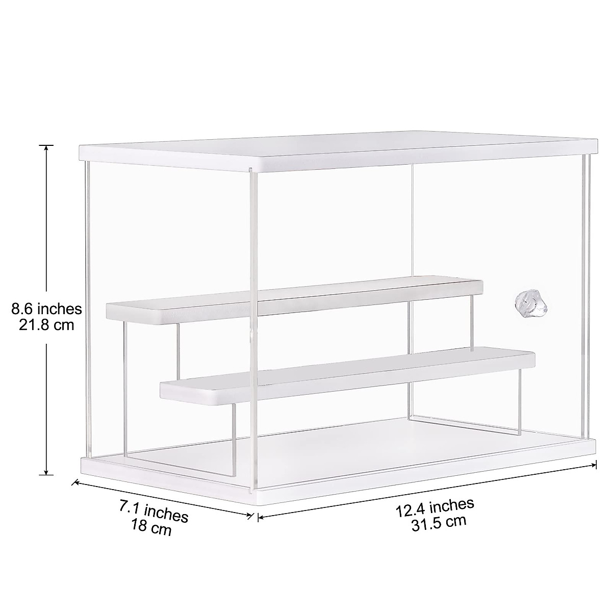 LileZbox Acrylic Display Case, Display Box, Versatile Collectibles Display Showcase for Action Figures Toys,1 Pack