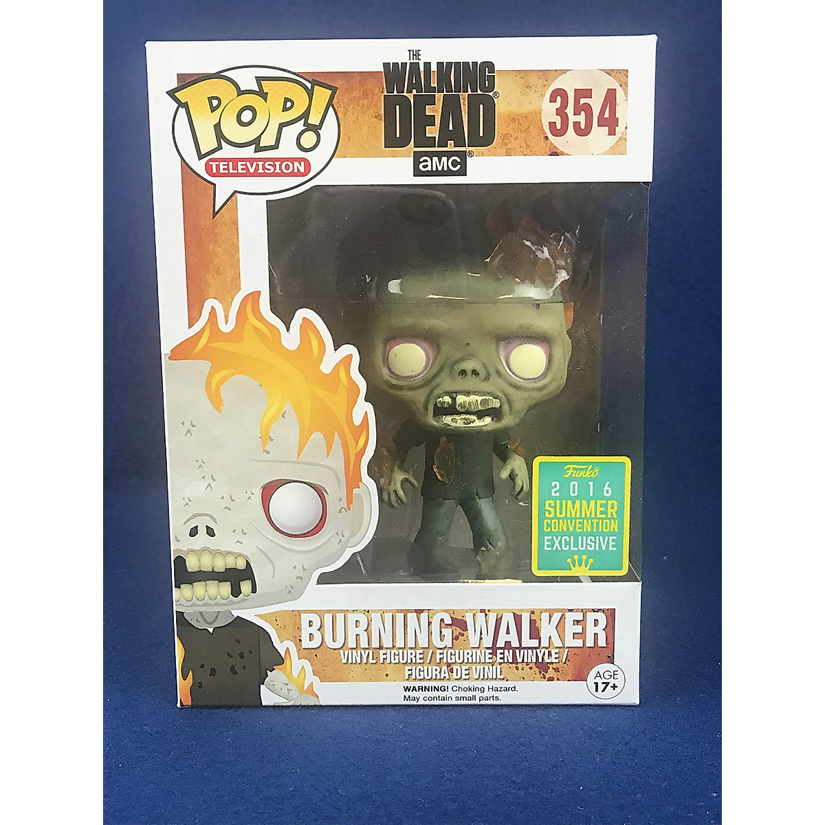 Funko Pop TV: The Walking Dead - Burning Walker 2016 SDCC Exclusive Vinyl Figure