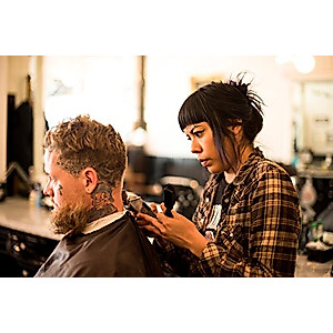 Andis 01557 Professional Master Adjustable Blade Hair Trimmer, Unbreakable Carbon Steel T-Blade - Silver, Chrome, Pack of 1