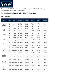 French Toast Boys' Toddler Pull-on Relaxed Fit School Uniform Pant (Standard & Husky), Heather Gray, 2T