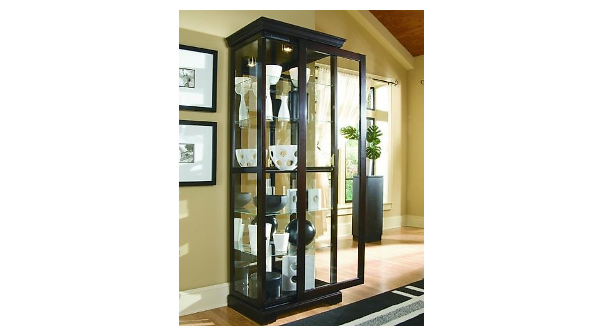 Pulaski Two Way Sliding Door Curio - Elegant Storage Solution