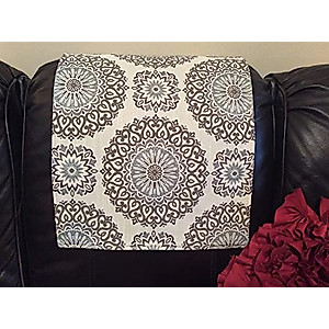 Headrest cover for furniture slipcovers headrest cover for recliner furniture protectors Home sofas loveseats theater chairs office chairs recliners RV's Housewarming gifts By: Bittlemen. Co. (Blue)