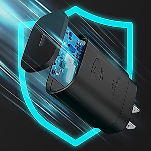 USB C Wall Charger 25W Fast Charger Block PD Power Adapter for iPhone 13/13 Mini/13 Pro/13 Pro Max/12/11, iPad Pro/Mini, Google Pixel 4/3, Samsung Galaxy S20 S10 and More (Black)