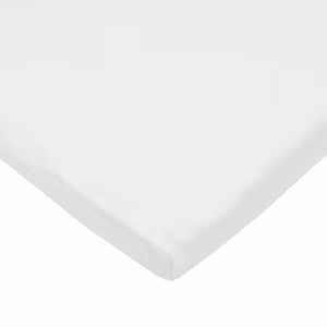 American Baby Company 15" x 33" Fitted Bassinet Sheet, 100% Natural Cotton Supreme Jersey Knit, White, Soft Breathable, for Boys and Girls