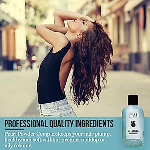 SOFT STRANDS Conditioner by HAI - Deep Cleansing and Moisturizing Professional Formula w/pump