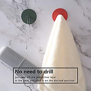 Robe Adhesive Towel Hooks of Heavy Duty Stainless Steel Wall Hangers Sticky Hooks for Hanging Coat,Hat,Wall Sticky Adhesive Shower Stick on Hooks for Kitchen Bathroom towel hanger Set of 4