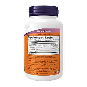 NOW Foods Supplements, BioCell Collagen® Hydrolyzed Type II, Clinically Validated, 120 Veg Capsules