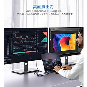 USB C Docking Station Dual HDMI Monitor, Newmight 7 in 1 USB C to Dual HDMI Adapter with 3 USB 3.0, PD 100W Charging, USB C 3.0, USB C Hub Multiport Adapter for Dell, HP, MacBook, iPhone 15 Series