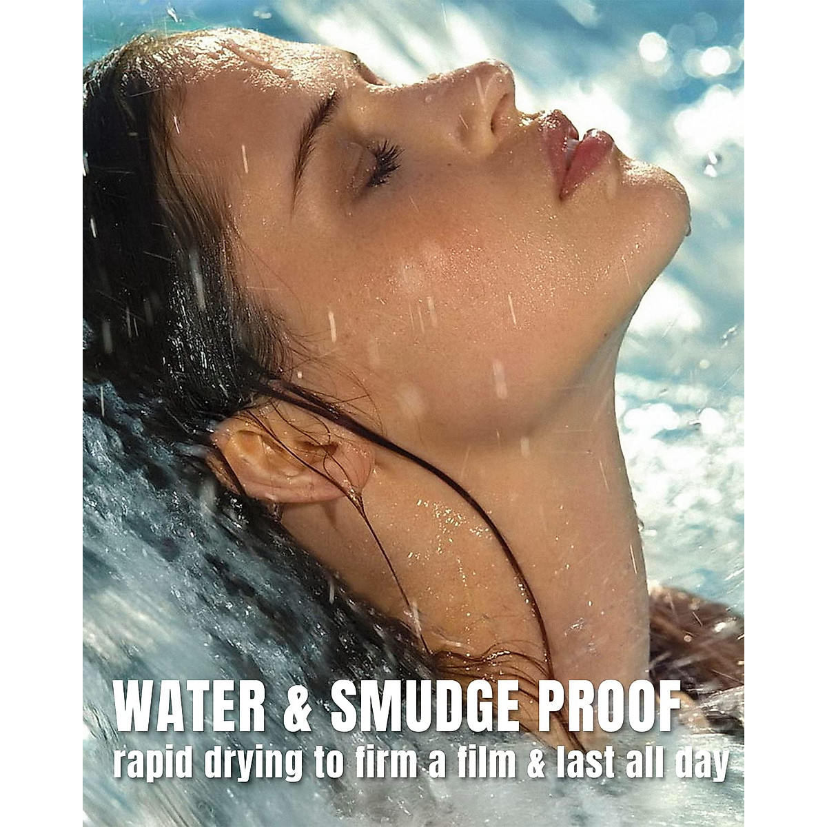 NaSeny 2in1 Vibely Mascara Lash Cosmetics Waterproof Black Volume And Length Thickening And Lengthening Dual Effect 5X Longer Mascara Smudge-Proof Non Clumping