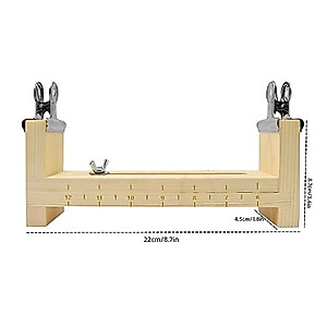 APZDFGIFCD Wood Bracelet Jig, U Shape Clear Scale Bracelet Jig Kit DIY Hand Knitting Bracelet Jig Bracelet Braiding Tool with 2 Clamp