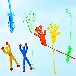 AMOR PRESENT 48PCS Stretchy Sticky Toy, Kids Sticky Toy Classroom Exchange Prizes Sticky Hands Toys for Kids, Party Favors for Kids Goodie Bag Stuffers