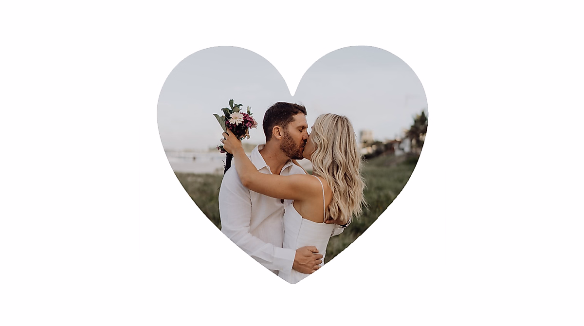 Personalized Heart Shaped Photo Magnet | Custom Gifts