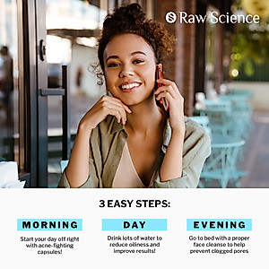 Anti Acne Supplements Cystic Acne Treatment for Teens – Hormonal Acne Pills with Acne Vitamins for Men & Women – clear skin supplement: Vitamin A, Zinc, Niacin Oily Skin & Breakout Control - 60 Caps