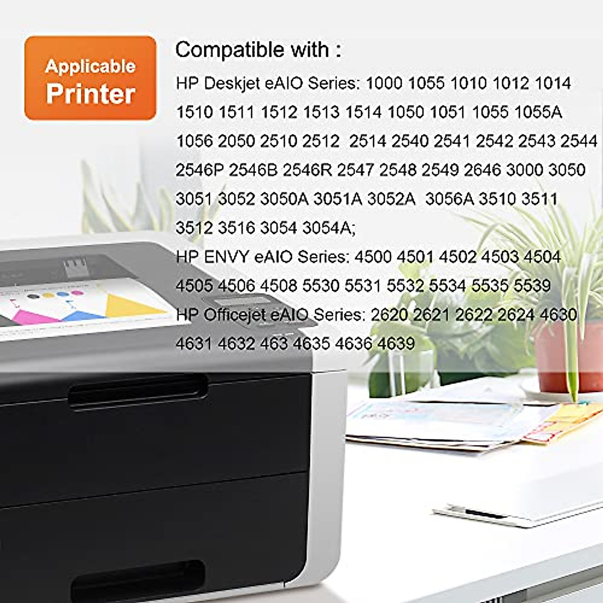 TESEN 61XL Remanufactured 61XL Ink Cartridge Replacement for HP 61XL 61 XL Use with HP Envy 4500 5530 5539 DeskJet 1055 1010 1050A 2546 3000 Officejet 2622 4631 4630 eAIO Printer (2 Black Combo)