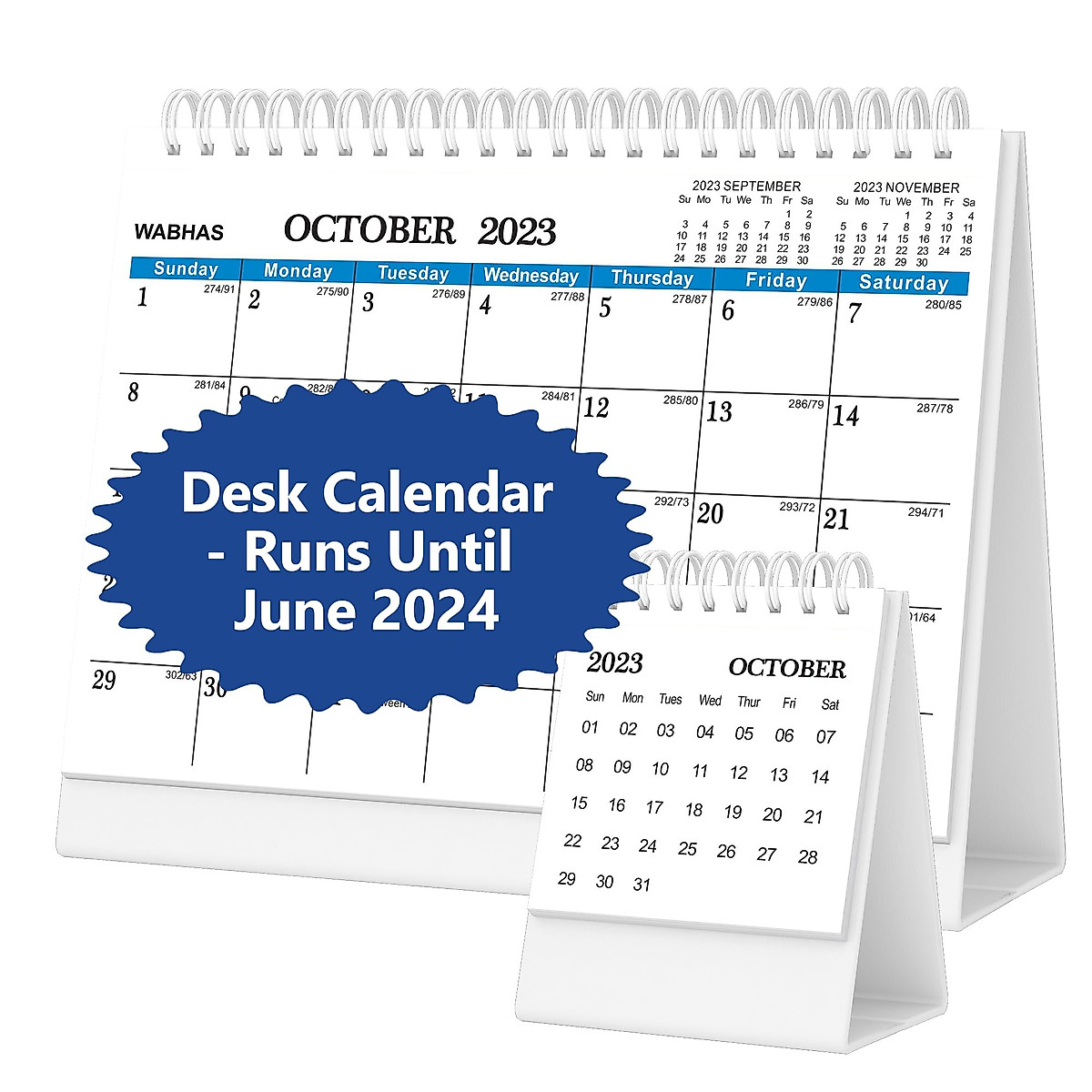 2023 Calendar-Desk Calendar 2023(8x6",18 Months) Small Desk Calendar 2023-2024-January 2023 to June 2024,2023 Desk Calendar To Do List For Offices,Schools,Home's Desk Accessories(Free Mini Calendar)