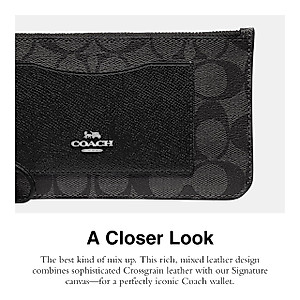 Coach Signature PVC Zip Top Wallet