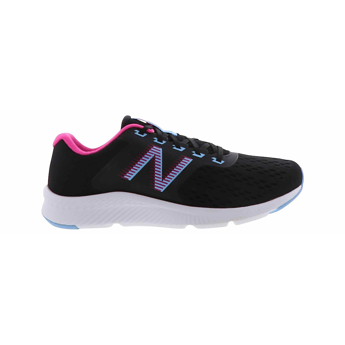 New Balance Women's DRFT V1 Running Shoe, Black/Peony/Team Carolina, 9.5 Wide