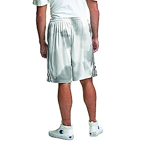 Champion Men's 9" Lacrosse Short, (Retired Colors), White Tonal Wash Cloud C Patch Logo, Large