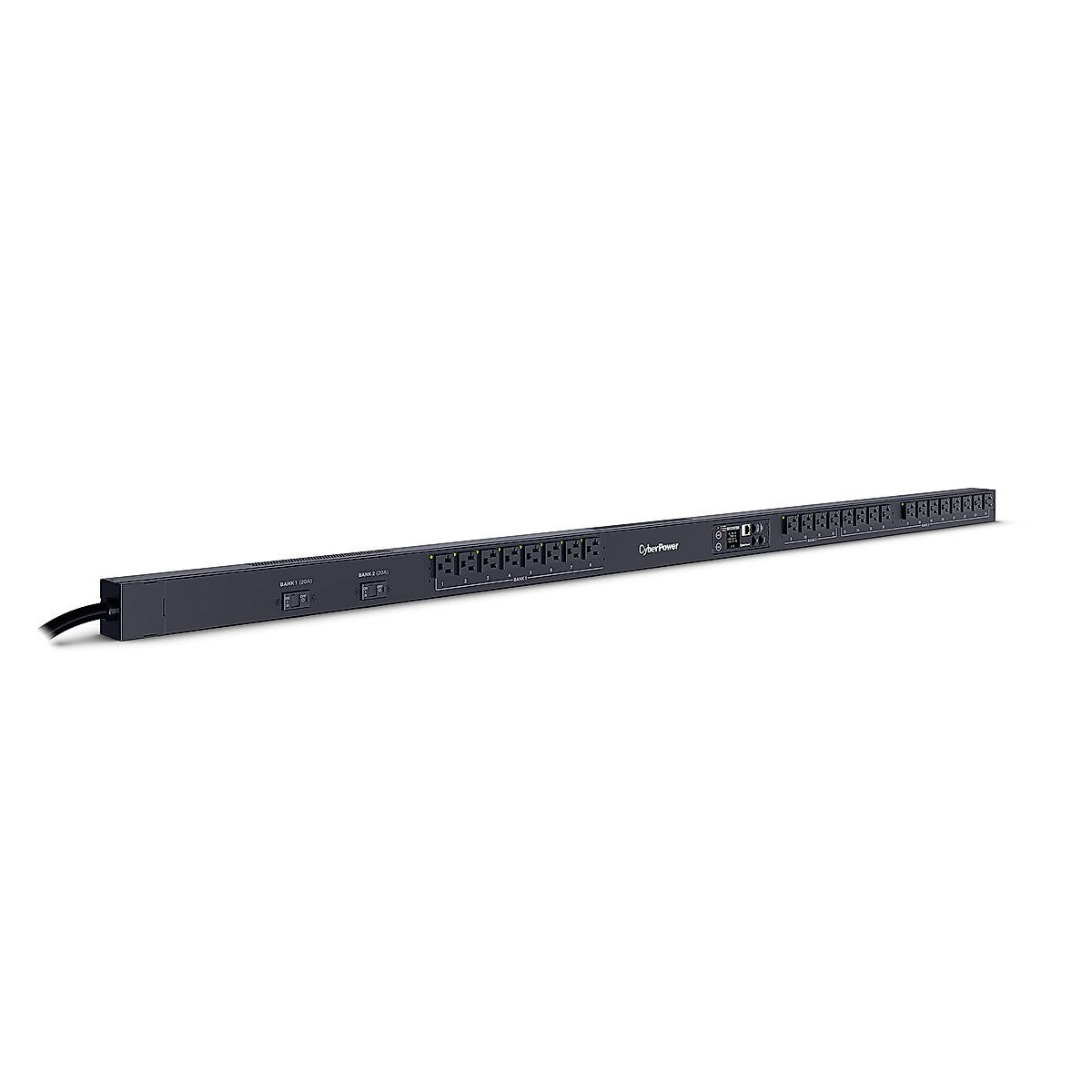CyberPower PDU41102 Switched PDU, 100-120V, 30A (Derated to 24A), 24 Outlets, 0U Rackmount