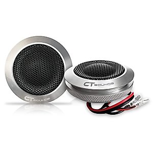 CT Sounds Meso 25mm 100 Watt Flush-Mount Premium Silk-Dome Tweeters, Pair