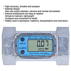 Turbine Flow Meter, 35?200L/Min Flow Range High Accuracy Digital Turbine Flow Meter Practical for and Medicine