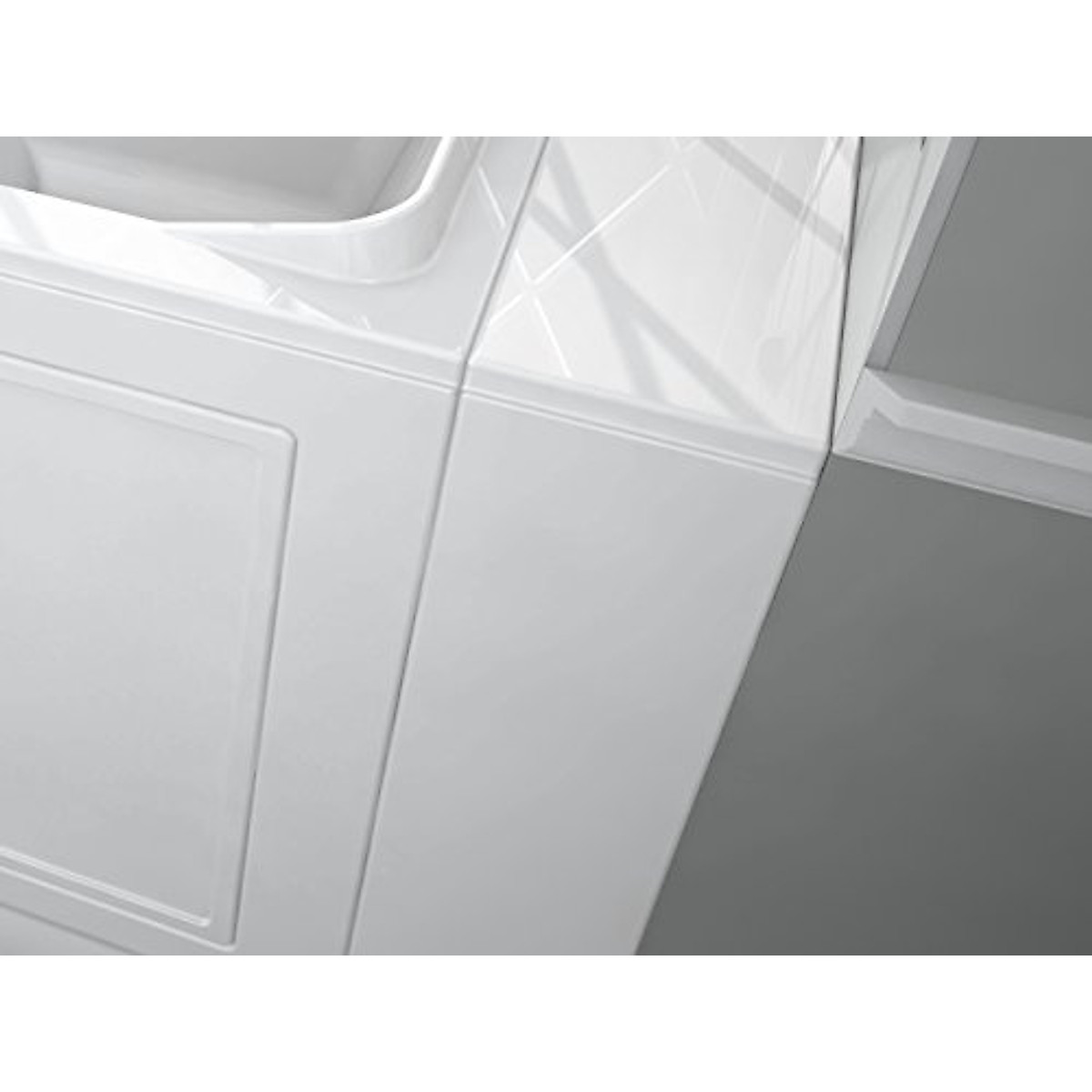 American Standard 2848.109.CRW Gelcoat Whirlpool and Air Spa 28"x48" Right Side Door Walk-In Bathtub in White