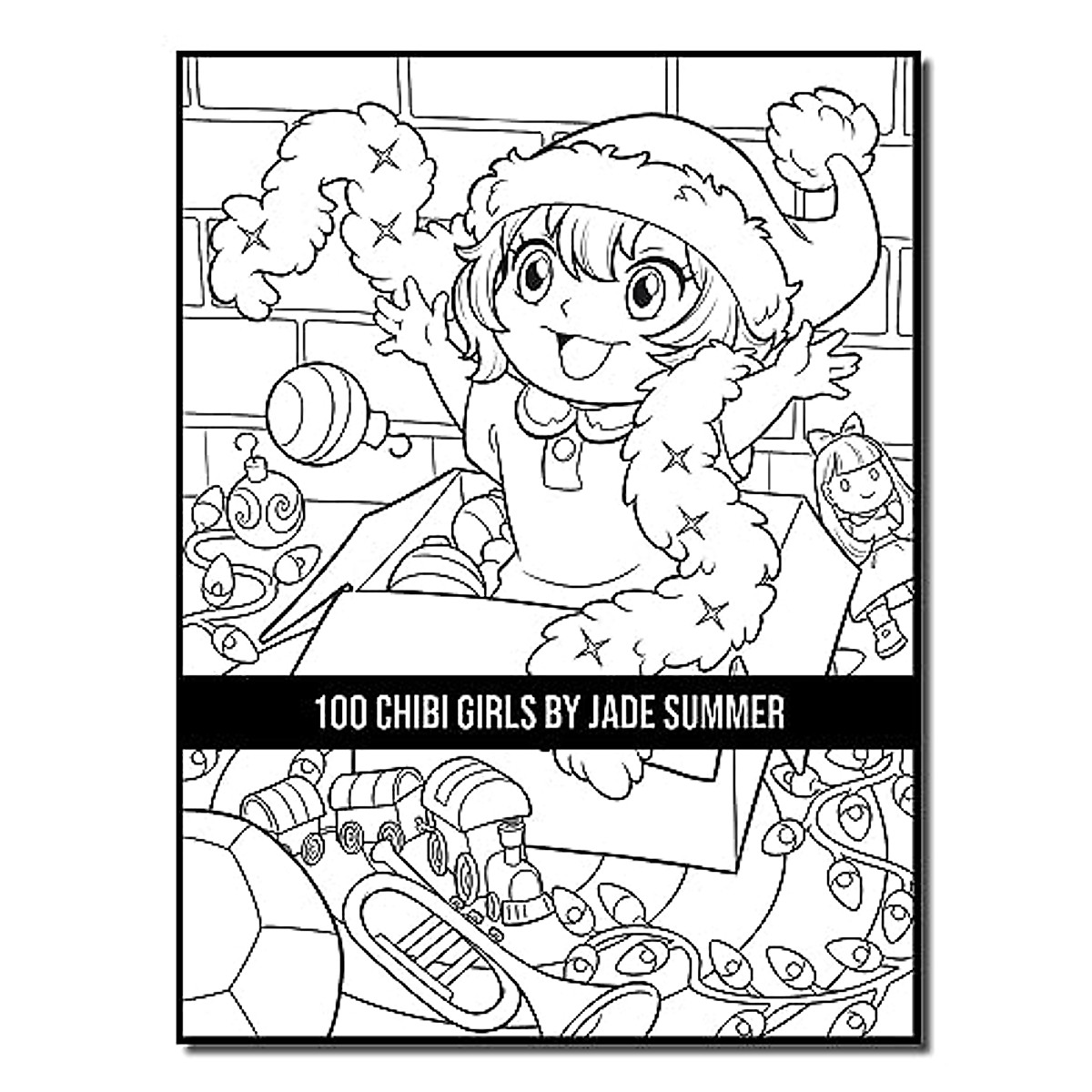 100 Chibi Girls: An Adult Coloring Book Collection with Cute Girls, Fantasy, Horror, Christmas, and More!