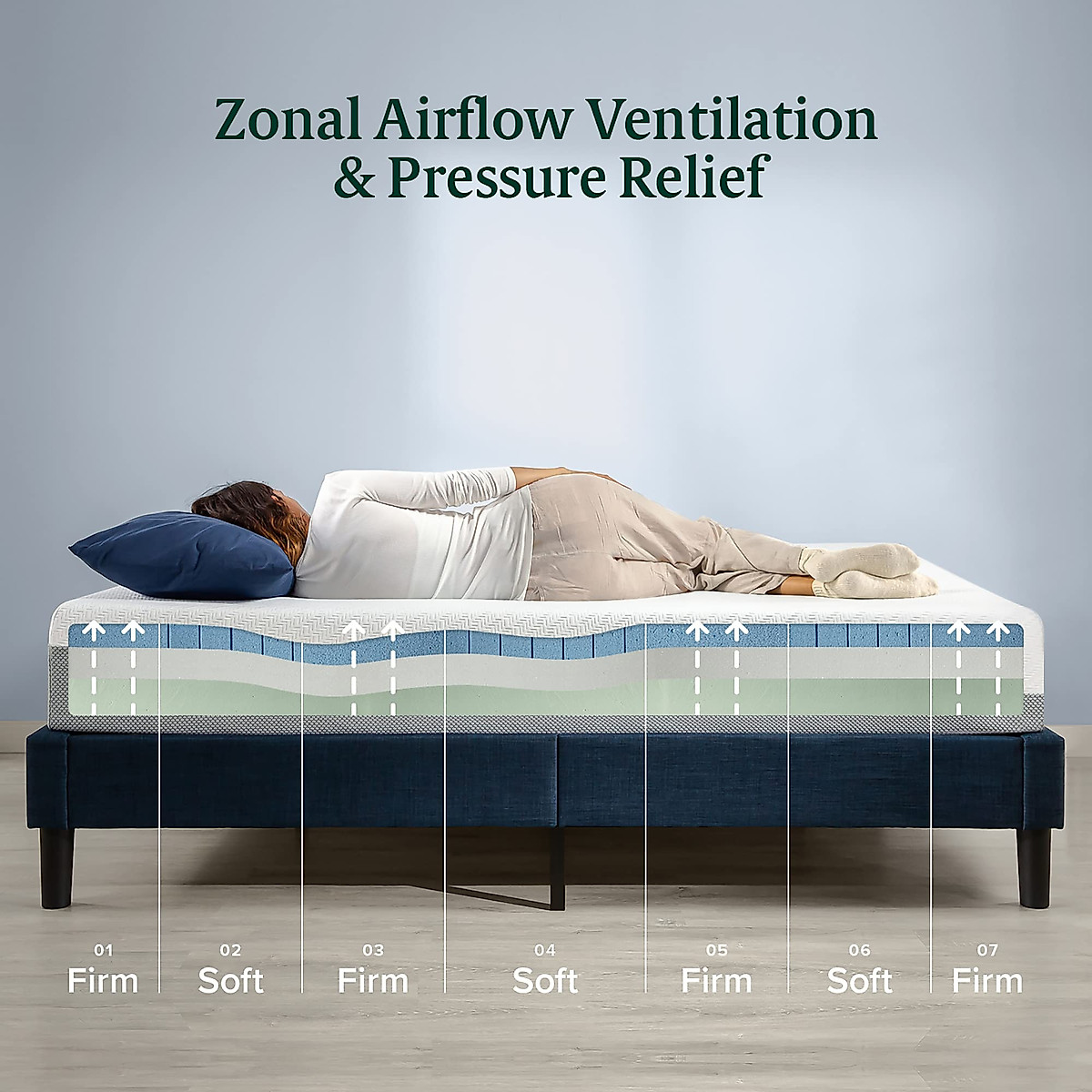 Zinus 14 Inch Ultra Cooling Gel Memory Foam Mattress, Queen, Cool-to-Touch Soft Knit Cover, Pressure Relieving, CertiPUR-US Certified, Mattress in A Box, All-New, Made in USA