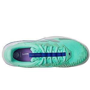 adidas Women's Solematch Control Sneaker, Pulse Mint/Silver Metallic/Lucid Blue, 6