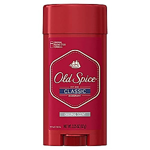 Old Spice Deodorant 3.25 Ounce Classic Original Round Stick (96ml) (3 Pack)
