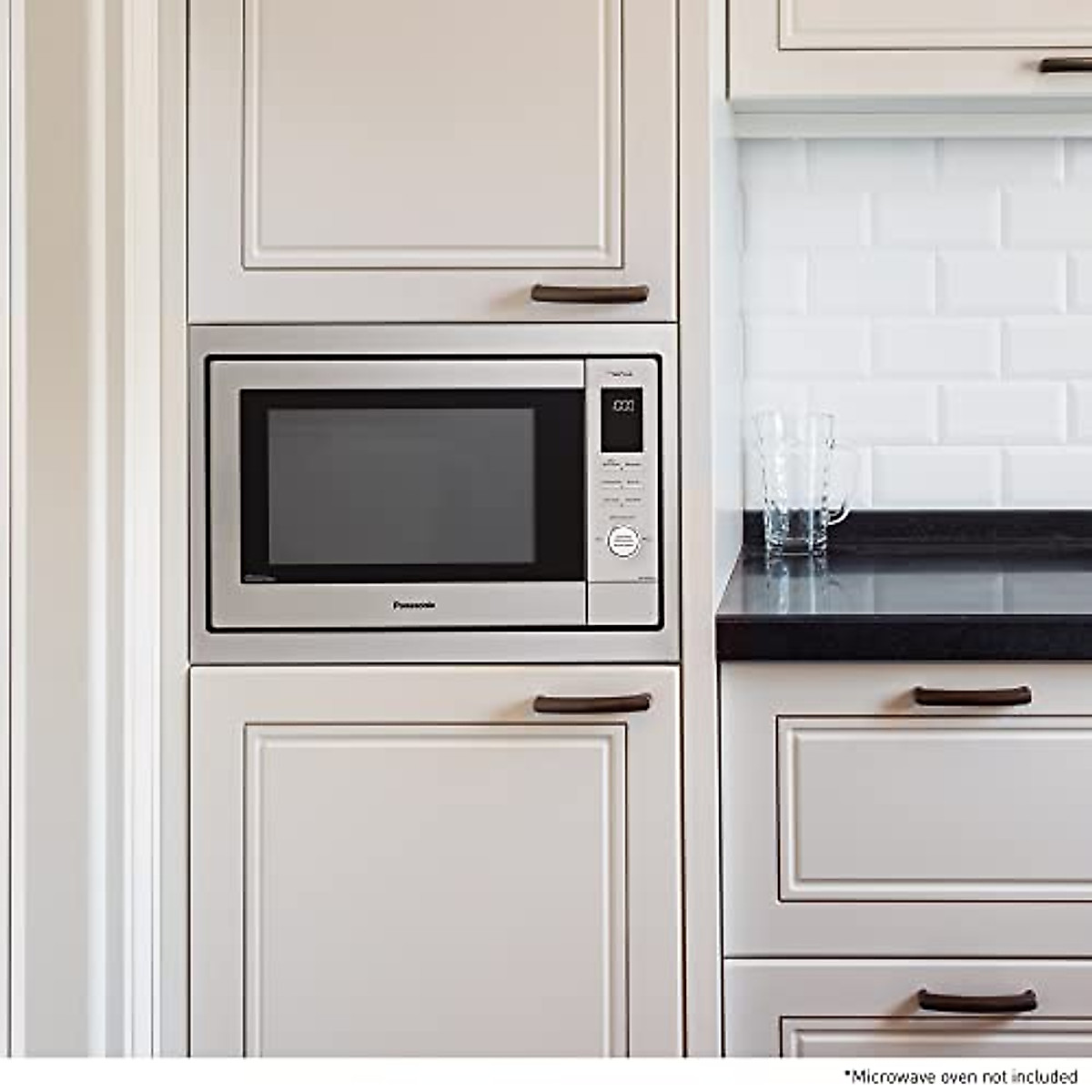 Panasonic 24-inch Microwave Trim Kit, Stainless Steel, for use with 1.2 cu ft NN-CD87KS Panasonic Microwave Oven – NN-TK81KCS