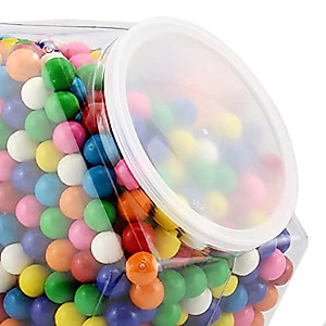 Cornucopia Gallon Plastic Container Candy Jars (2-Pack); Hexagon Shaped Countertop Display Containers; Cookie and Snack Storage