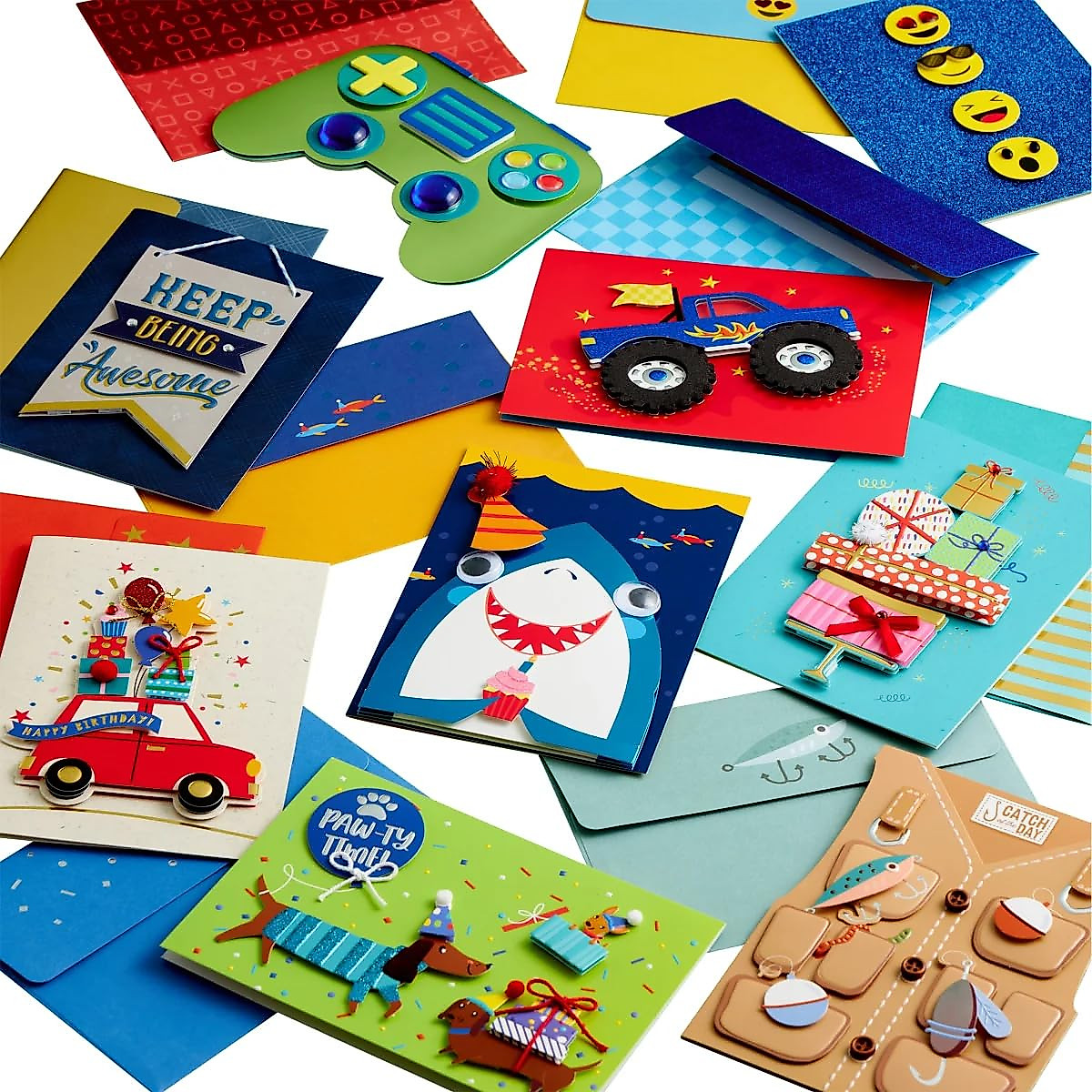 Burgoyne Handmade Embellished Decorative All Occasion Greeting Card Collection with Keepsake Box - 30 Count