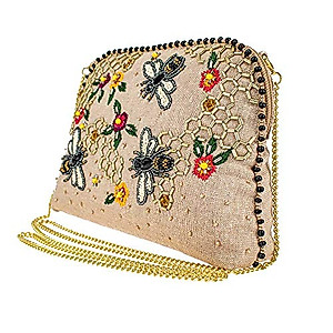 Mary Frances Crossbody/Makeup Bags (Bee Kind)