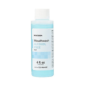 McKesson Mouthwash, Alcohol-Free, Mint Flavor, 4 oz, 60 Count