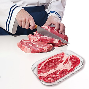 BuleVina Triple Layer Deli Meat Container Set for Fridge, 1.6L BPA-Free Cold Cut Storage with Lid 3 Tier Food Organizer Saver Refrigerator for Cheese, Ham, Sandwich, Lunch, Stackable, Airtight