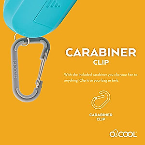 O2COOL Sport Misting Fan, Teal