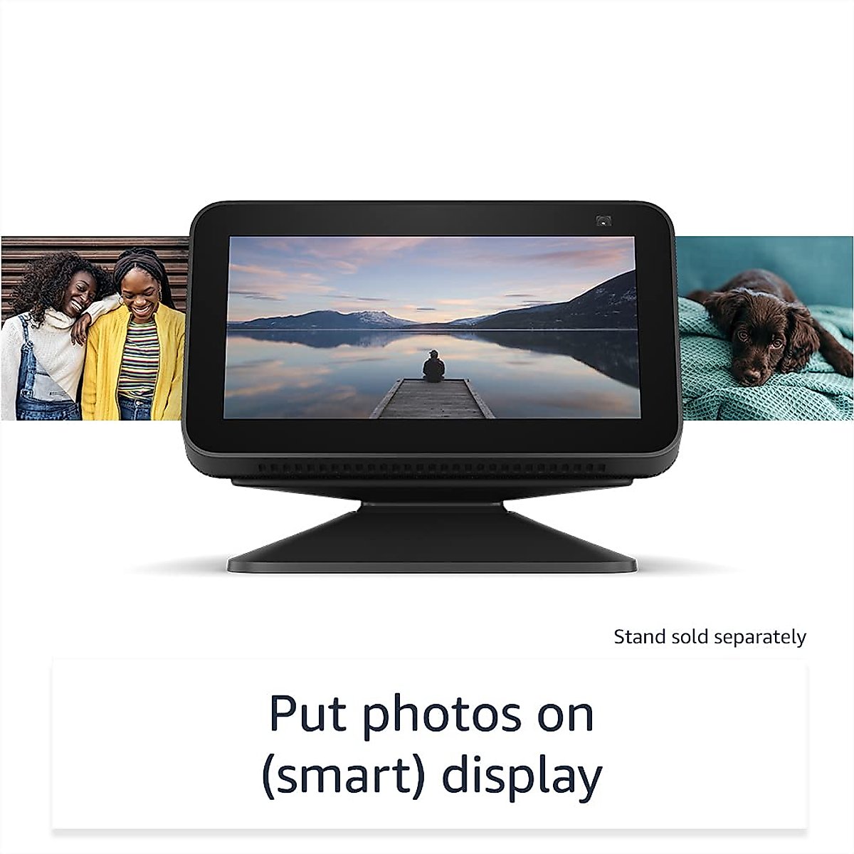 Certified Refurbished Echo Show 5 (2nd Gen, 2021 release) | Smart display with Alexa and 2 MP camera | Charcoal