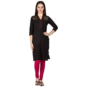 SARJANA HANDICRAFTS Women Cotton Churidar Leggings Authentic Casual Pants (Magenta)