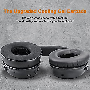 SoloWIT Cooling-Gel Earpads Cushions for Bose Headphones, Replacement Ear Pads for Bose QuietComfort 15 QC15 QC25 QC2 QC35/Ae2 Ae2i Ae2w/SoundTrue & SoundLink Around-Ear & Around-Ear II (Blue&Black)