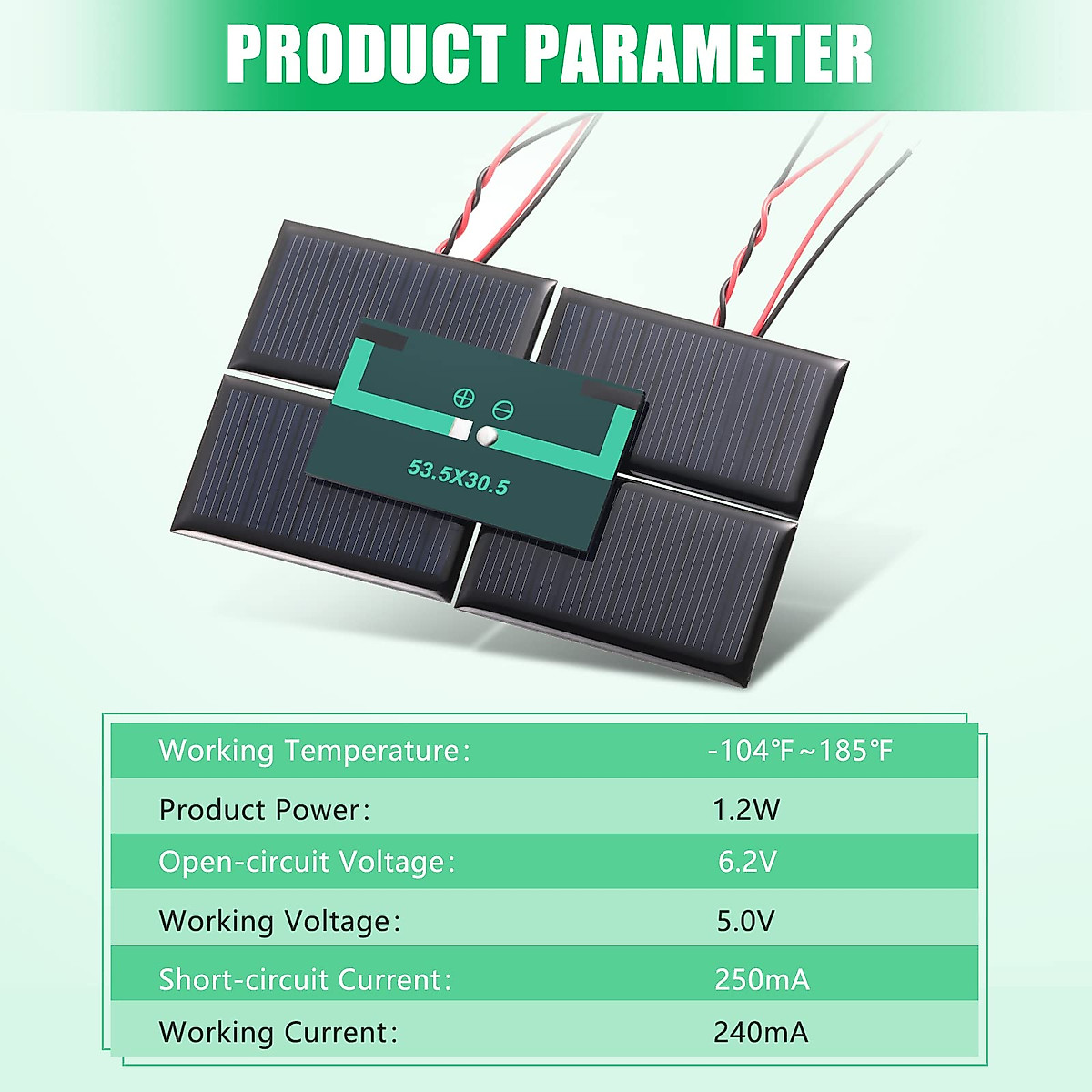 Retisee 30 Pcs 5V 30mA Mini Solar Cells Mini Solar Panels Mini Polysilicon Solar Cells DIY Electric Toy Materials Photovoltaic Cells with Wires Solar DIY System Kits