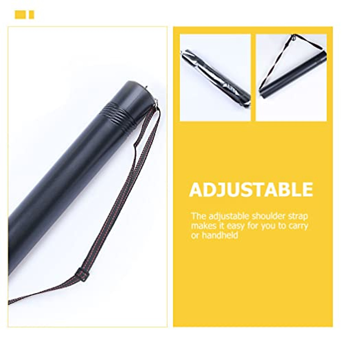 Artwork Tube Extendable Poster Tubes Telescoping Drawing Storage Tube Document Tube Art Roll Blueprint Bag Poster Draft Scroll Holder with Strap for Travel Posters Drawings Maps Drawing Tube