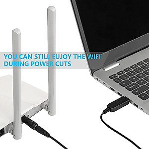 SinLoon 3.28ft USB 5V to DC 12V Converter Step Up Voltage Converter Power Cable USB to 5.5 x 2.1mm Barrel Connector DC Power Cable with 5 Connectors Adapter for Router, Mini Fan, Camera, Phone(5521)