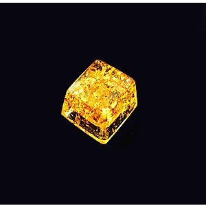 Handmade Resin & Foil Artisan Backlit Keycaps Translucent Key Caps OEM Profile for Cherry MX Gaming Mechanical Keyboard