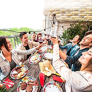 Boosolo Floral Paper Plates Party Supplies Bulk,Spring Floral Bridal Shower Decorations,12 in Large Oval Disposable Party Plates for Mothers Day Wedding Spring Tea Party Decor …