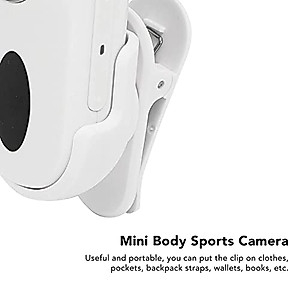 Motion Camera, Outdoor Camera DC5V 1080P HD Image 0.96in Screen Loop Image Recording with Silicone Cover for Home for Mountaineering (White)