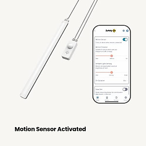 Safety 1st Connected Under Crib Smart Light — Motion Activated Night Light, Dimmable and Full Color Control, Nursery and Bedroom Lighting, Wi-Fi Enabled, iOS and Android Compatible